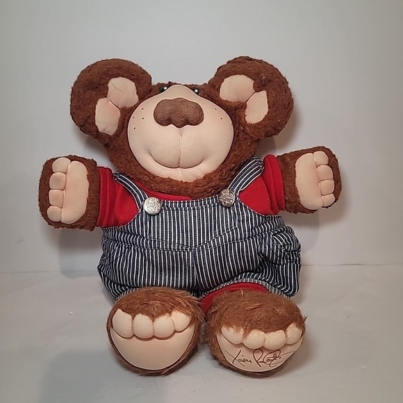 Toys | 1985 Furskins Bubba 14 Cabbage Patch Teddy Bear Tater Farmer By ...